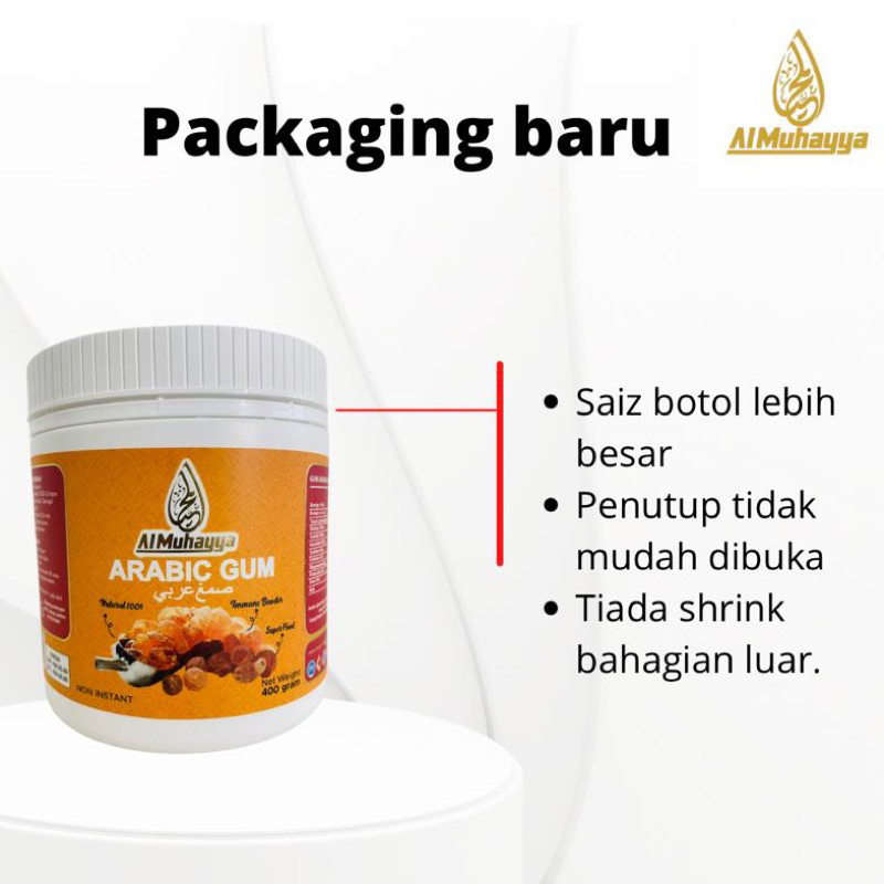 AL MANNA AL MUHAYYA (ARABIC GUM)PREBIOTICS 440g | Shopee Malaysia