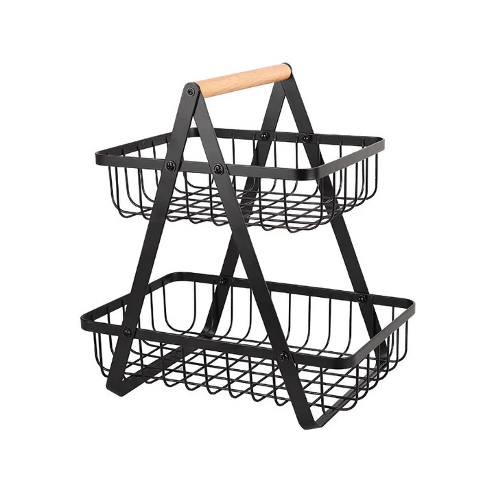 🍒CHERRY🍒 2 Tier Onion Rack Fruit Basket Rak Bawang Bertingkat Vegetable ...