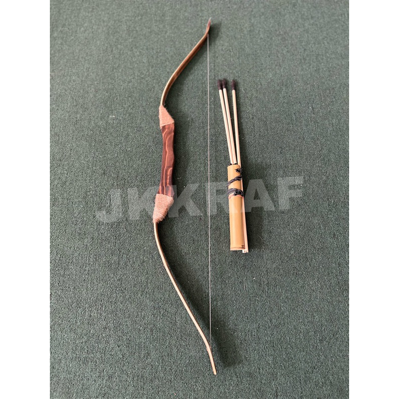 Panah Tabung / Bamboo Bow & Arrow / Anak Panah Getah / Mainan Kanak ...