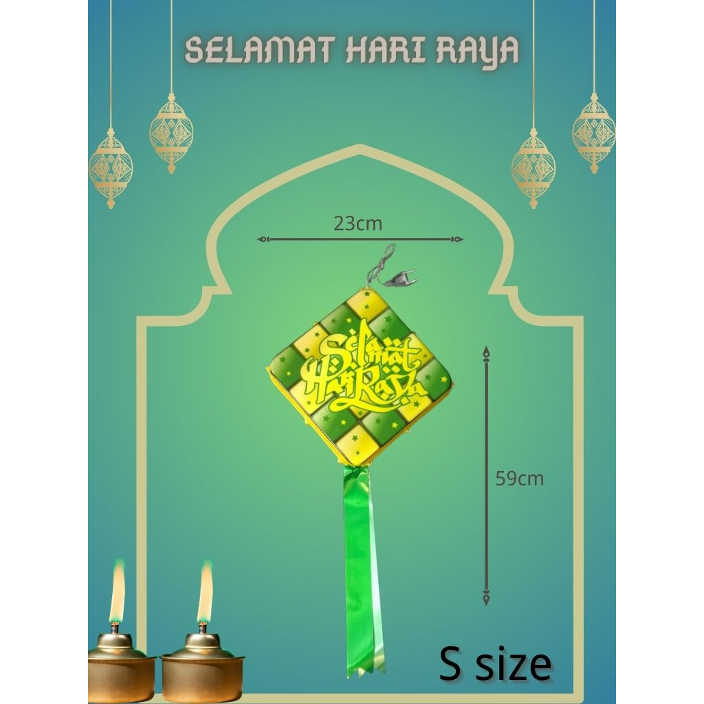 Lampu raya ketupat/selamat hari raya / lampu hari raya/Lampu Decoration ...