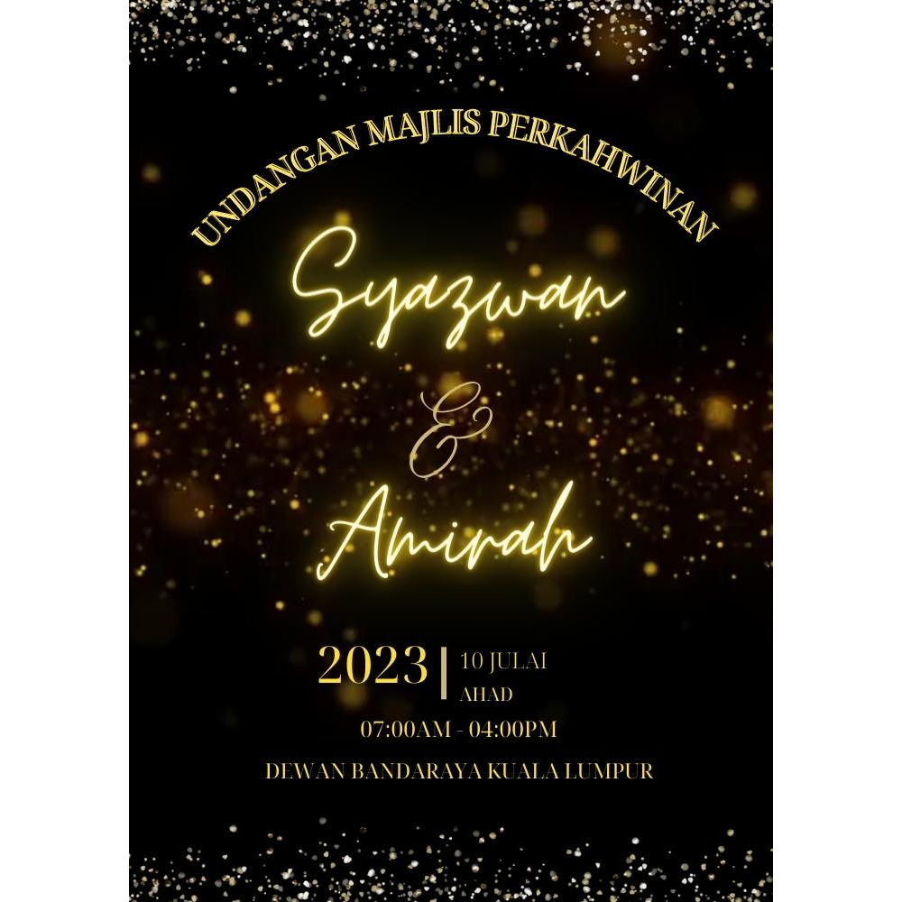 Kad Jemputan Digital | Wedding's Digital Invitation | E-Card | Design 4 ...