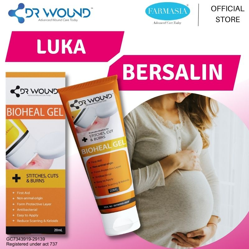 (HQ) DR WOUND BioHeal Gel First Aid 20ml - Mempercepatkan Proses Penyembuhan Luka Bersalin ...