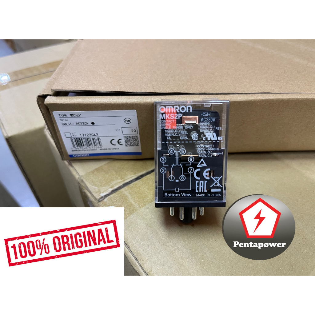OMRON MKS2P 230VAC MKS2P RELAY 8 PIN 230VAC | Shopee Malaysia