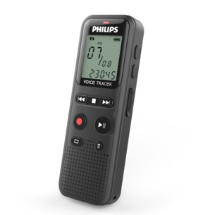 [Best seller] PHILIPS DVT1160 Memory Voice Recorder 8GB with Voice Activation Function & Time ...