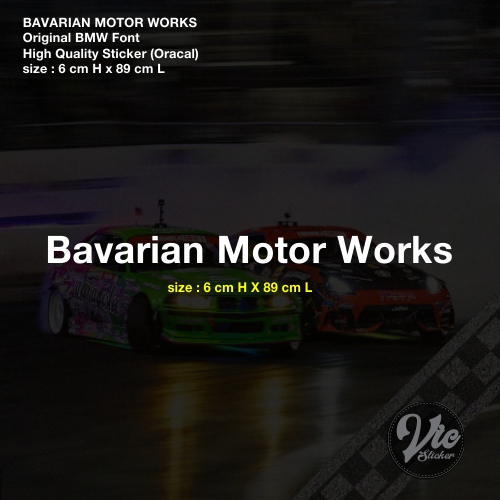 BAVARIAN MOTOR WORKS Sticker / Decal (High Quality Sticker) | Shopee ...