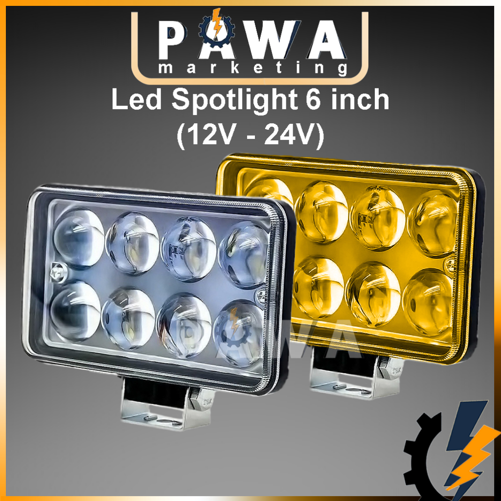 Pawa Led Spotlight 7 inch Rectangle 12V24V Super Bright Work Light Led ...
