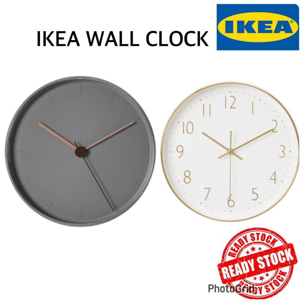 IKEA Wall Clock, Jam Dinding IKEA, Jam Analog Clock 25cm, 30cm | Shopee ...