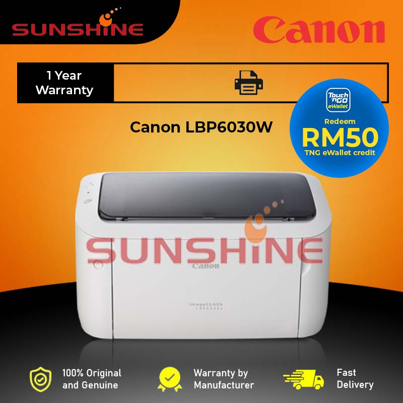 == FREE TnG EWallet RM 50 == Canon Mono Laser Wireless Printer LBP6030W (LBP6030 hl1210w m12a ...