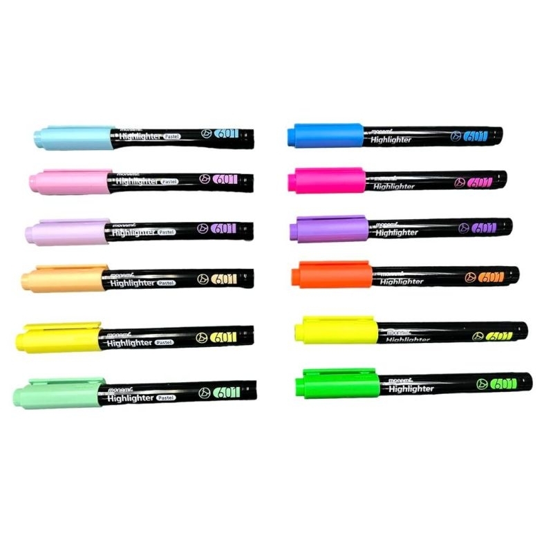 Monami Highlighter Colours/ Pastel 601 | Shopee Malaysia