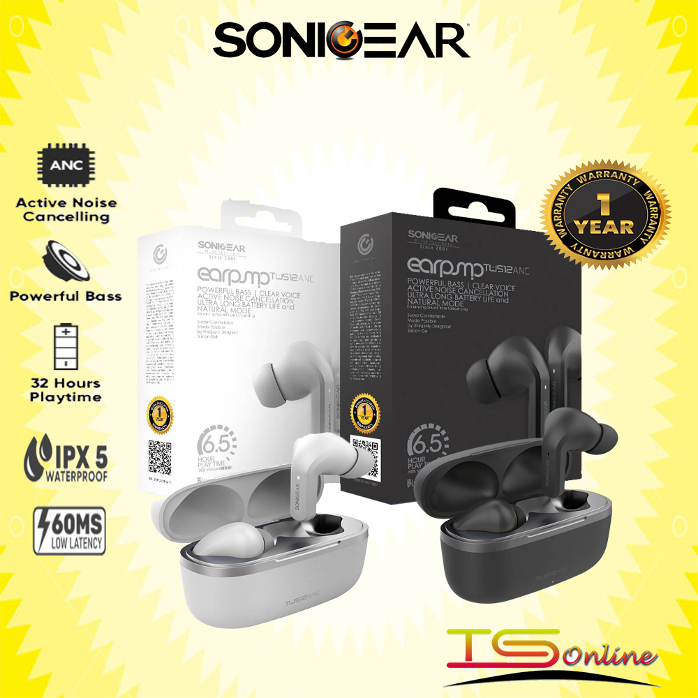 SonicGear Earpump TWS 12ANC Noise Cancellation Bluetooth Earphone ...