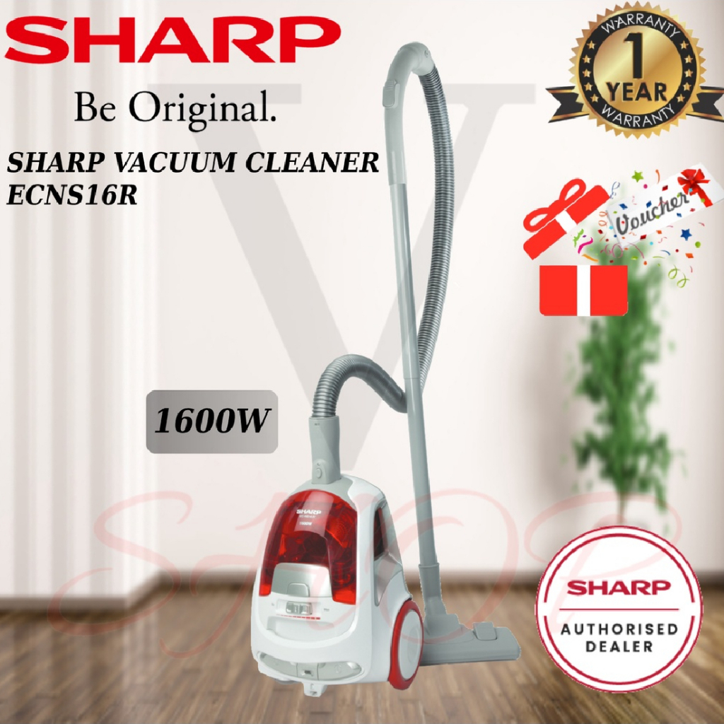 SHARP 1600W BAGLESS VACUUM CLEANER ECNS16R | Shopee Malaysia