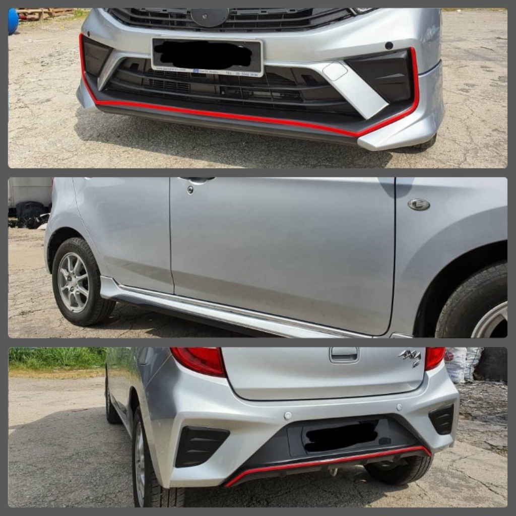 Perodua Axia 1st Generation 2020 Gear Up Skirting Body Kit ABS Ready ...