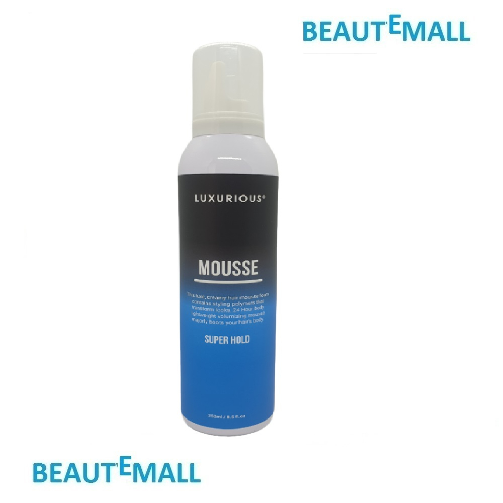 LUXURIOUS SUPER HOLD HAIR MOUSSE 250ML | Shopee Malaysia
