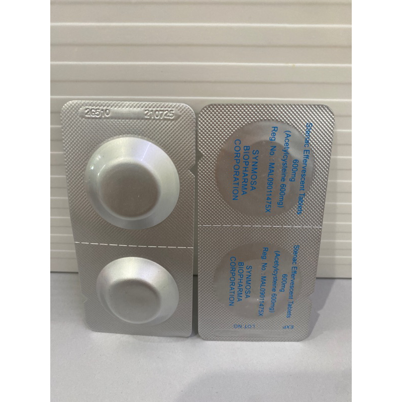cair kahak acetylcysteine 600mg STENAC effervescent tablets 1's ...