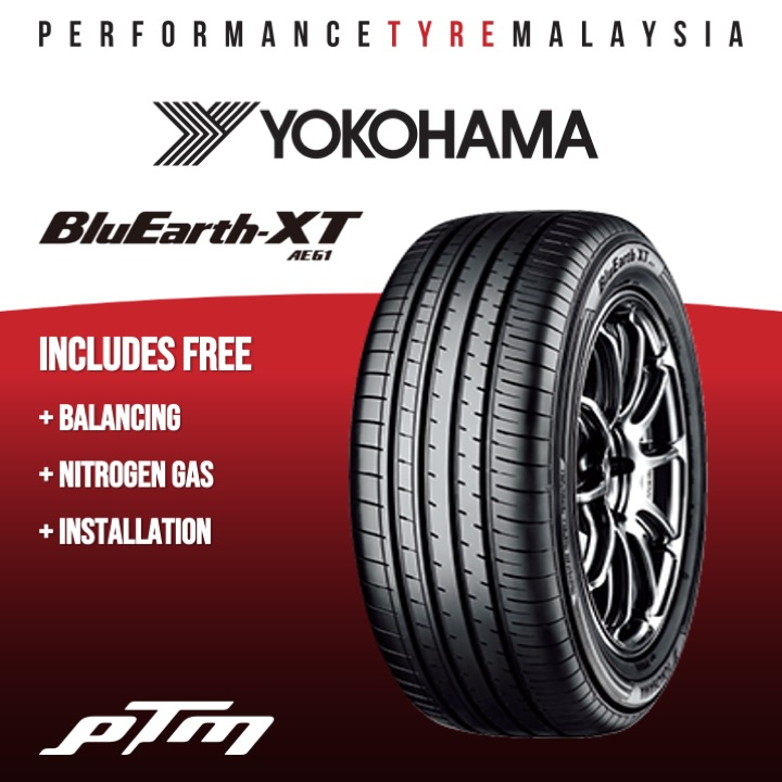 18 19 20 inch Yokohama BluEarth AE61 Tyre (FREE INSTALLATION/DELIVERY) Tire Tyre | Shopee Malaysia