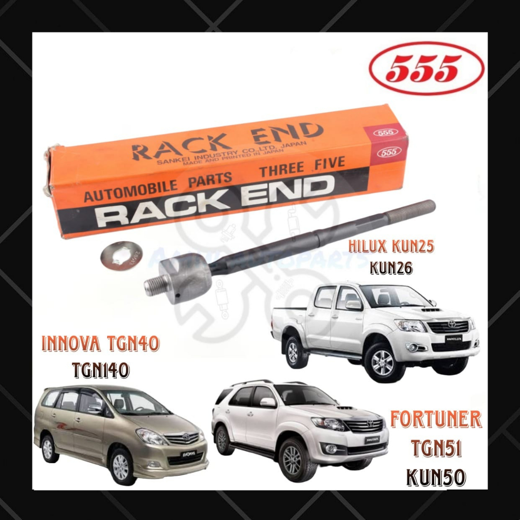 555 Japan Rack End Set for Toyota Hilux Vigo Kun25 Kun26 Innova Tgn40 ...