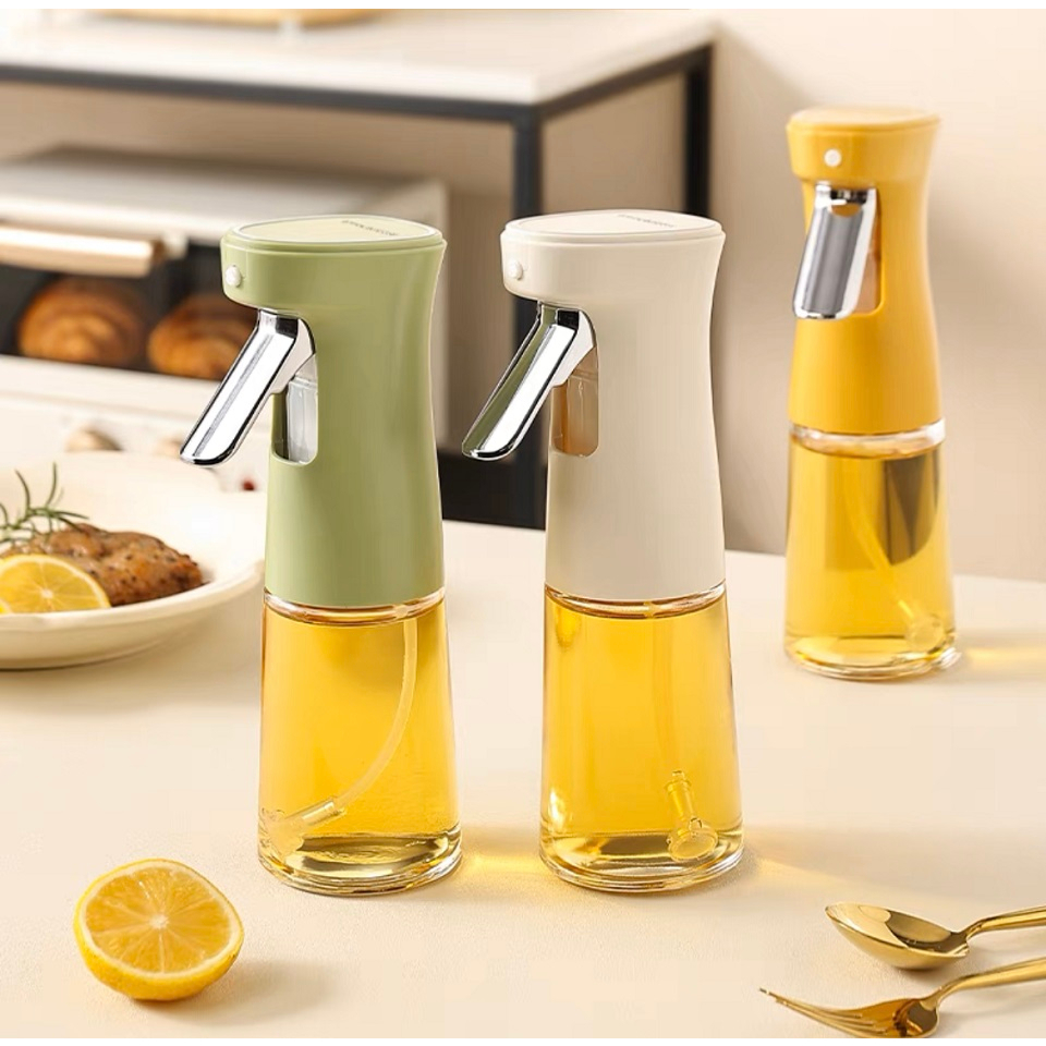 240ml Oil Glass Spray Bottle Cooking Bbq Air Fryer Liquid Seasoning ...