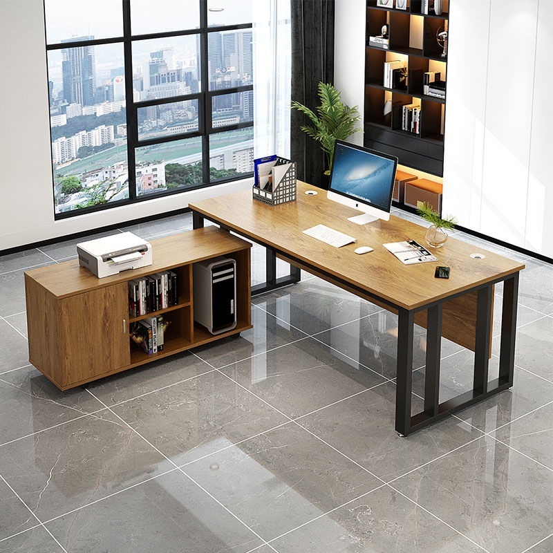 Office Desk Meja Pejabat Modern Simple Standard Office Desk Boss Desk ...