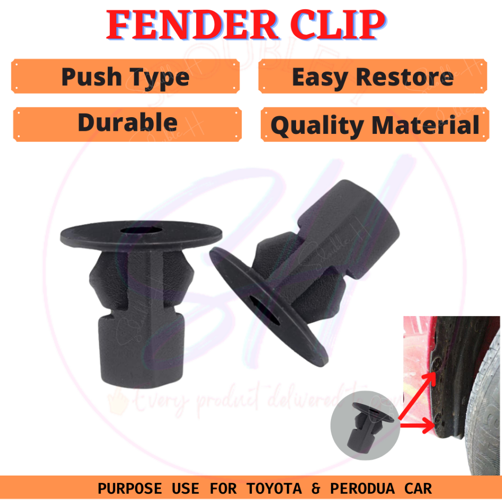10 PCS HF-37 Toyota Hilux Viva Myvi Vios Camry RAV4 Hood Fender Clip ...