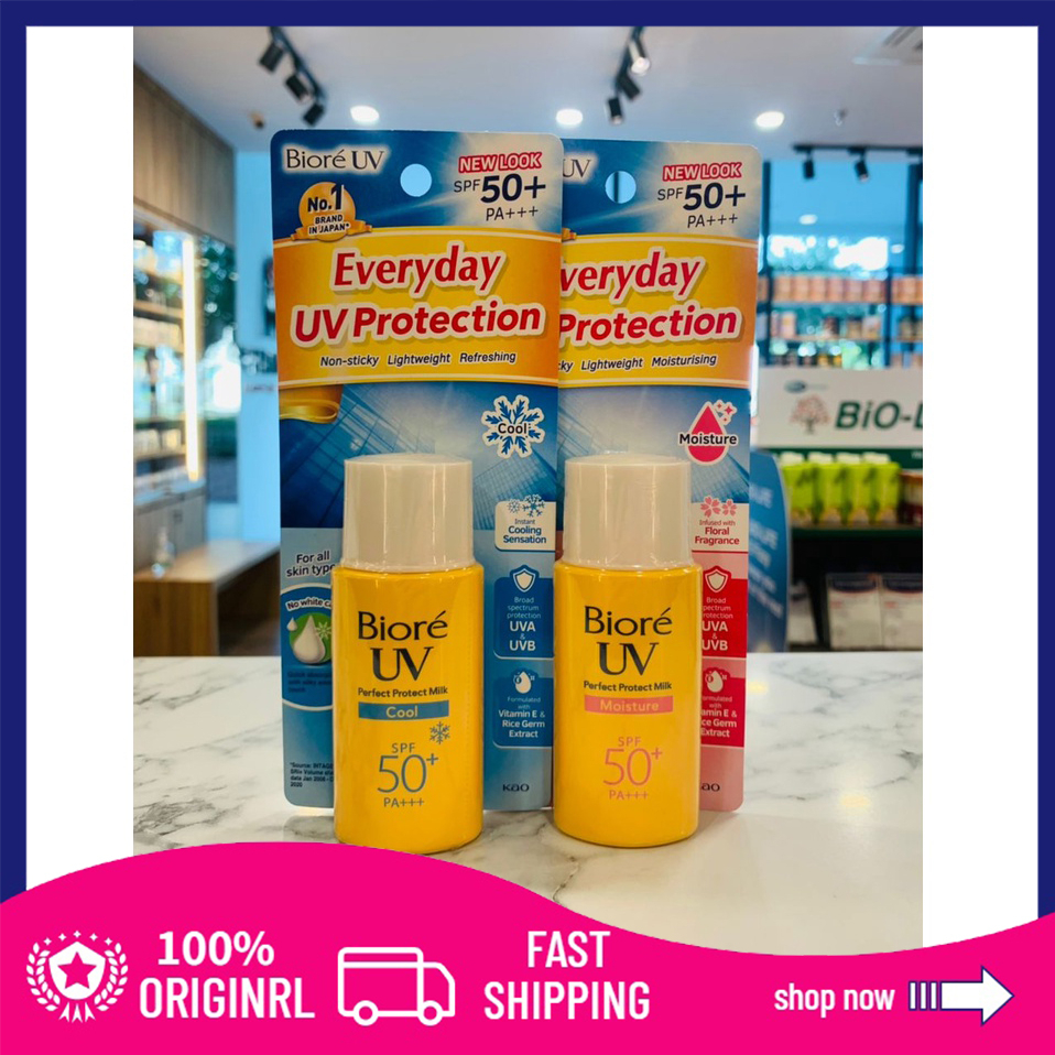 BIORE UV Sunscreen Perfect Milk Moisture SPF 50 Sunscreen Perfect Milk ...