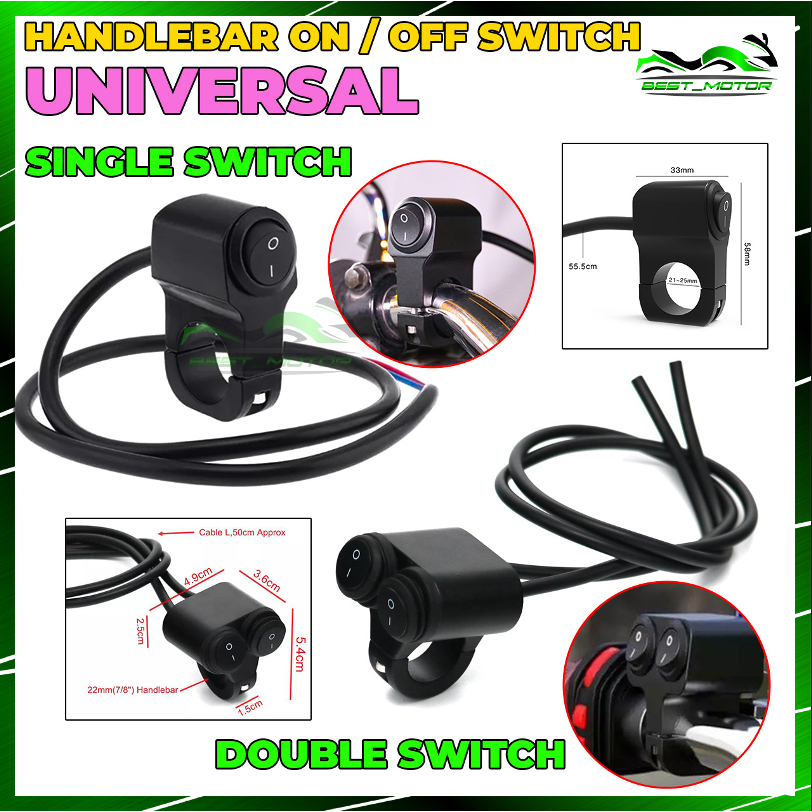 HANDLE SWITCH UNIVERSAL SINGLE SWITCH / DOUBLE SWITCH ON OFF ON-OFF ...