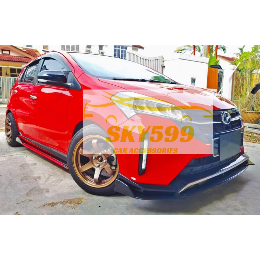 Perodua Myvi 2022-2025 Front Bumper Diffuser Lip Wrap Angle Splitters ...