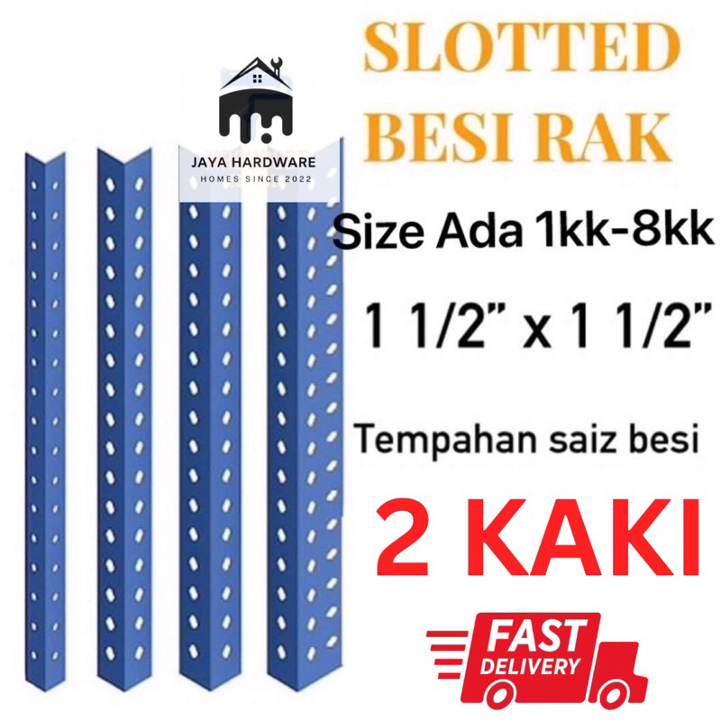🔥READY STOCK🔥BESI ANGEL RAK LUBANG 2'KAKI / SLOTTED ANGEL BAR 2'FT ...