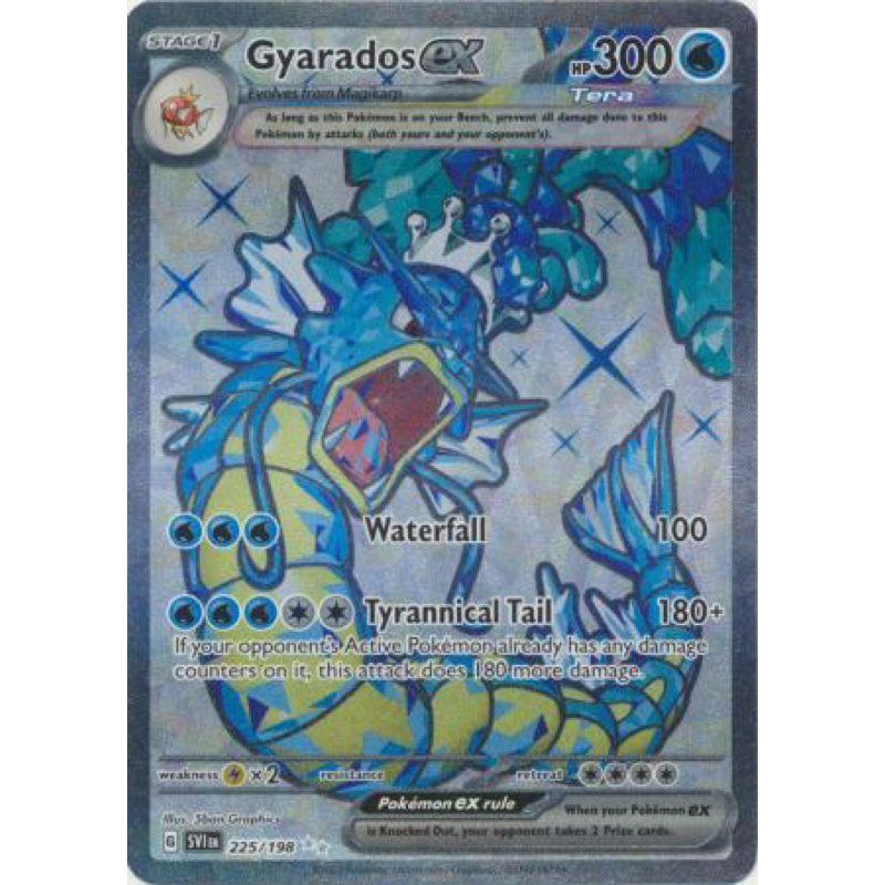 Pokemon tcg Gyarados ex - 225/198 - Full Art Secret Rare Scarlet ...