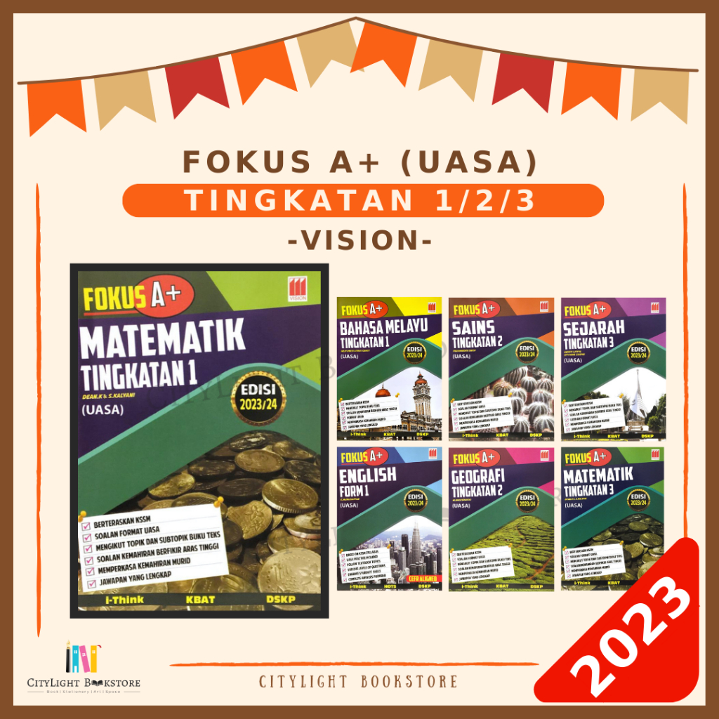 [citylight] Buku Latihan 2023 Fokus A Uasa Tingkatan 1 2 3