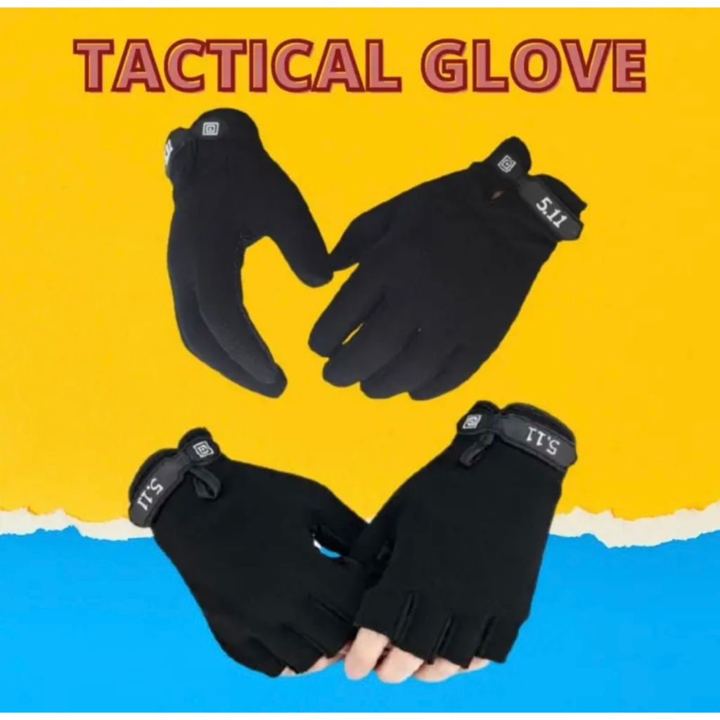 Sarung Tangan Motor Tactical Hand Glove Gloves Full Half Finger Sport ...