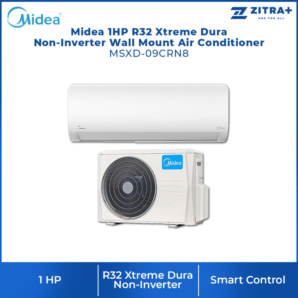 Midea 1HP R32 Xtreme Dura Non-Inverter Wall Mount Air Conditioner MSXD-09CRN8 | Air Magic ...