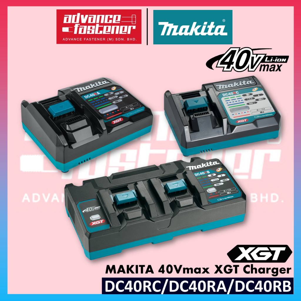 MAKITA DC40RA / DC40RC / DC40RB 40Vmax XGT Fast Charger / Standard Charger / Dual Port Fast ...