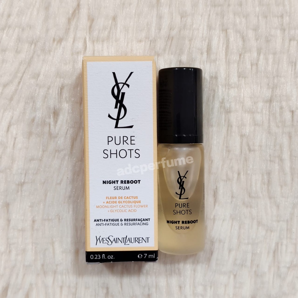 Original YSL Pure Shots Night Reboot Serum (Regenerate Skin) 7ml | Shopee Malaysia