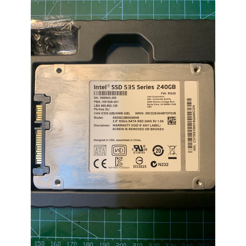 [USED] Intel SSD 330/530/535 Series 120GB/ 180GB/240GBSATA 2.5” 6Gb/s ...