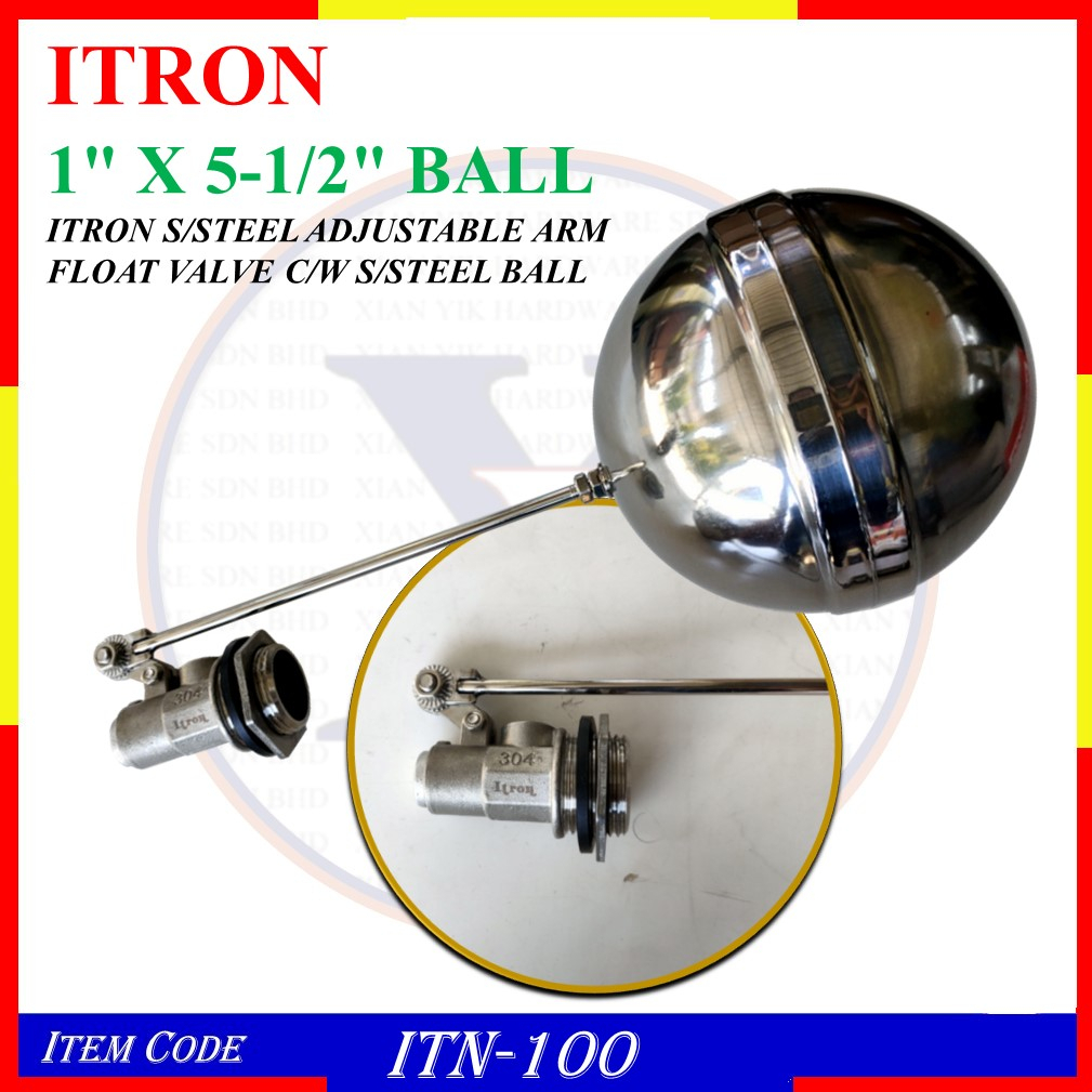 ITN-040 1/2", ITN-060 3/4", ITN-100 1" ITRON SS304 STAINLESS STEEL ...