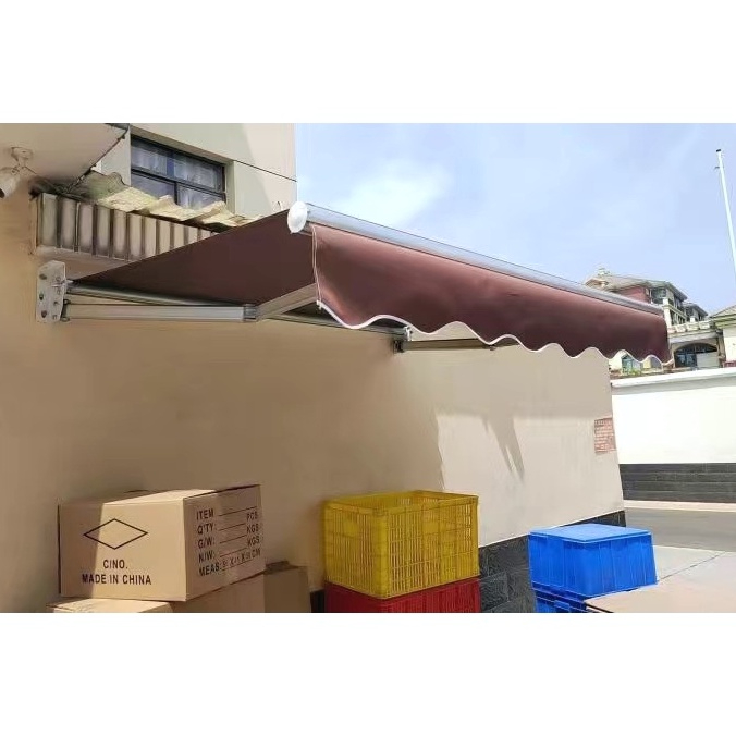 1.5M-6M Electric-Sunshade outdoor canopy retractable umbrella folding ...