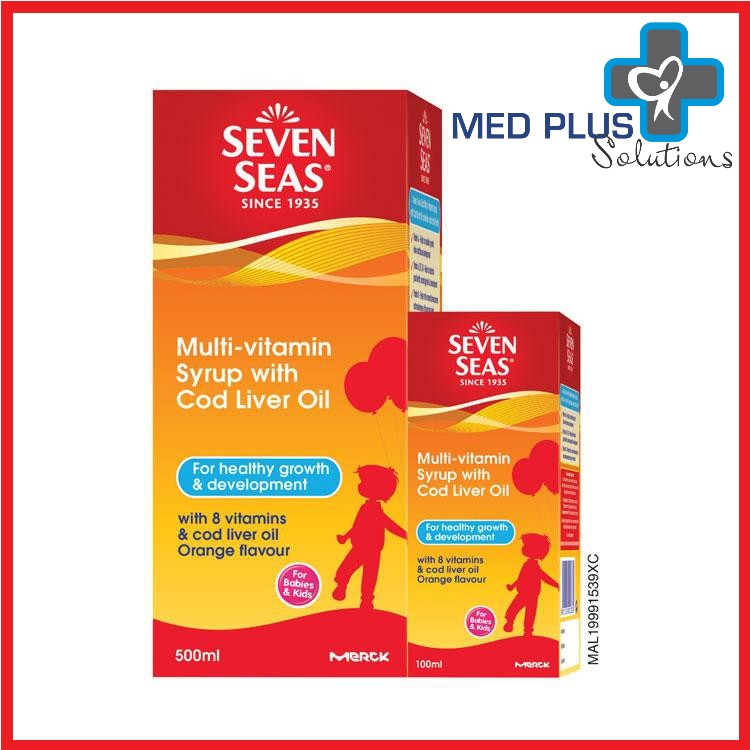 Seven Seas Kids Multivitamin Syrup with Cod Liver Oil | Shopee Malaysia