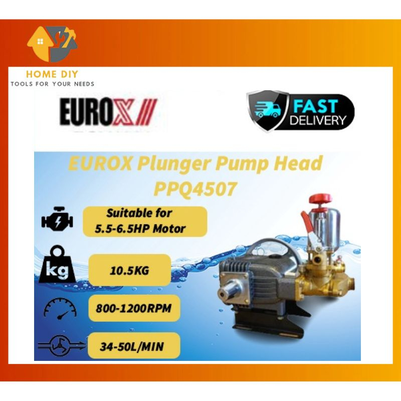 Eurox Plunger Pump Head PPQ-4507 (Black) | Shopee Malaysia