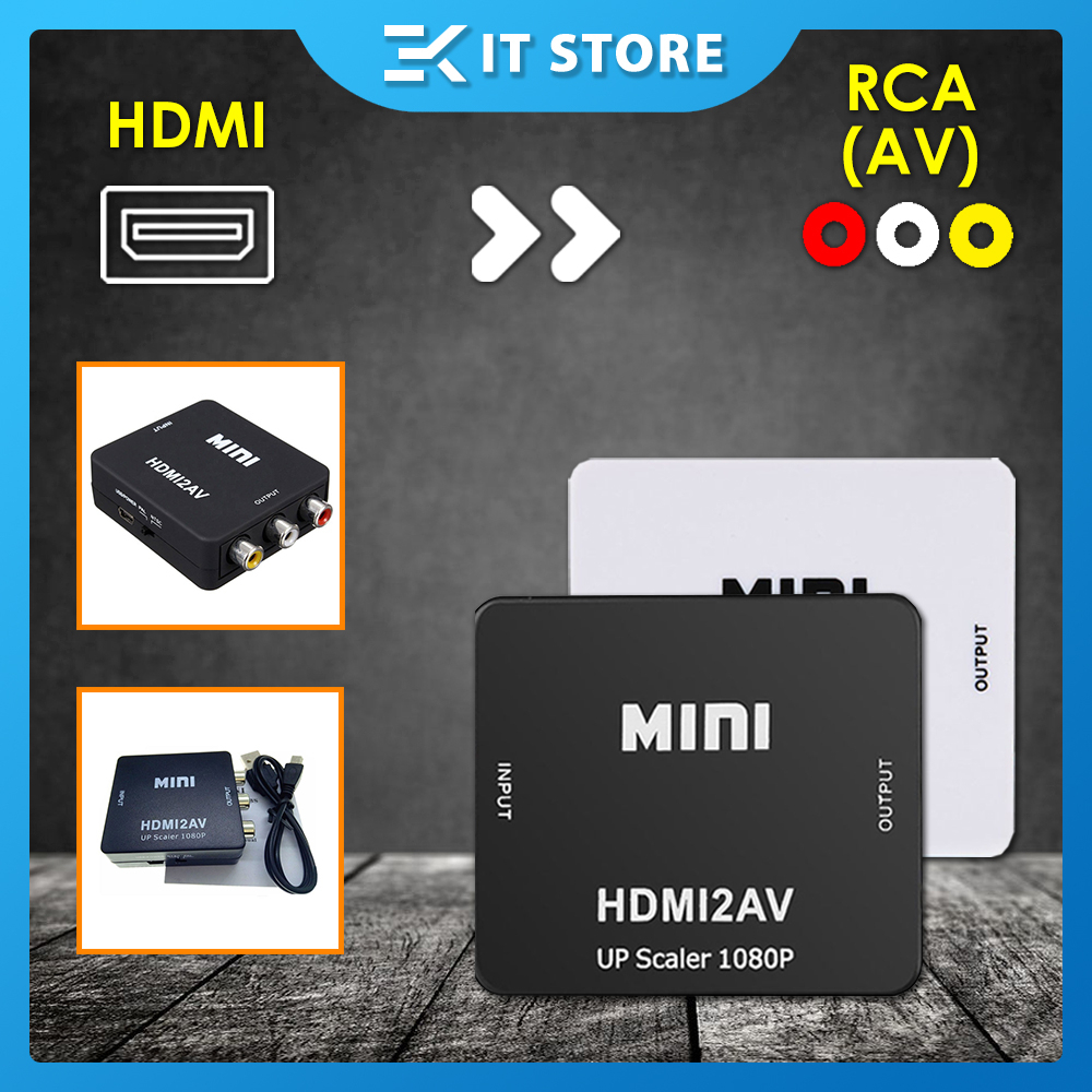 (Ready stock) HDMI to RCA (AV) HDMI2AV HD Video Converter Adapter ...