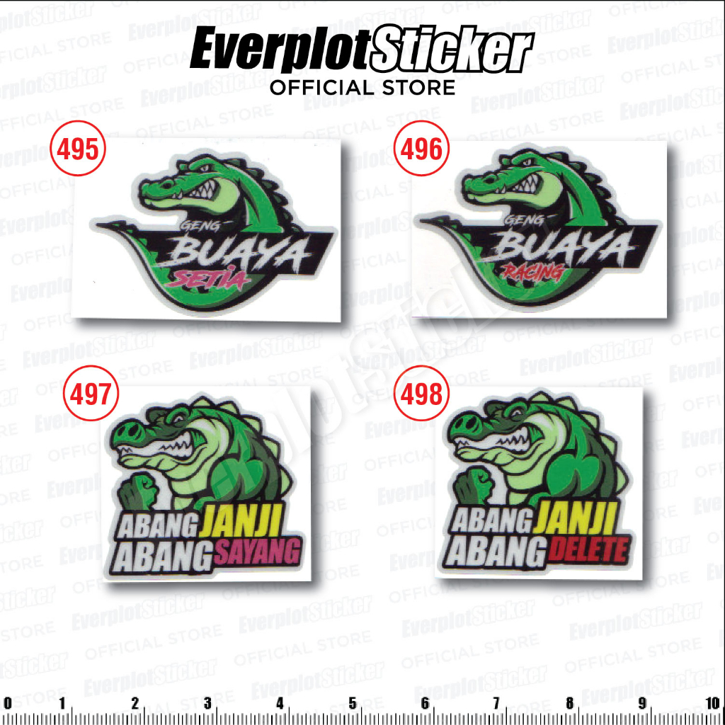 🔥ReadyStock🔥 Troll Sticker Pantulan Cahaya, Buaya Setia, Buaya Racing ...