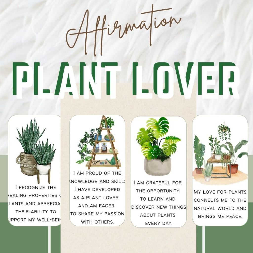 VG Plant Lover Affirmation |Positive |Motivational |Inspiration Card 12 ...