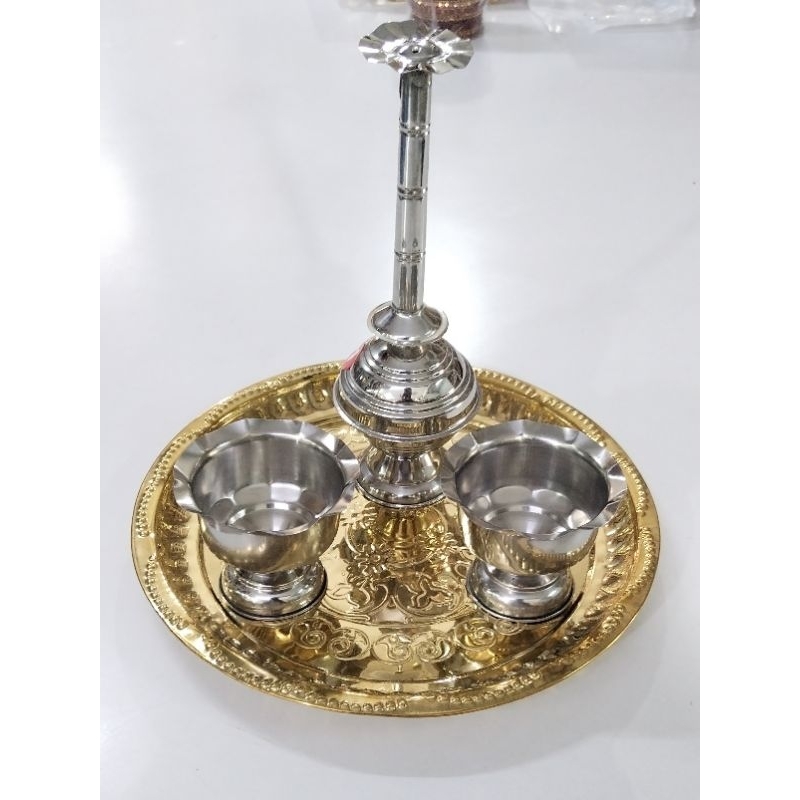 PANNIR SET / WEDDING GIFT SET BRASS AND STAINLESS STEEL | Shopee Malaysia