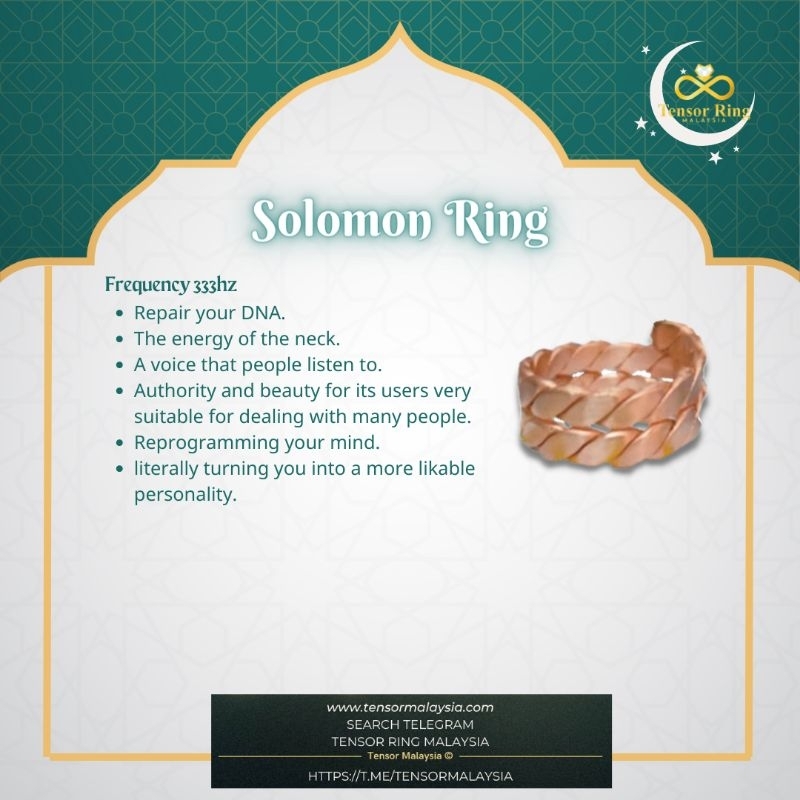 Original Tensor ring Solomon . Antiradiation . Block 5g | Shopee Malaysia