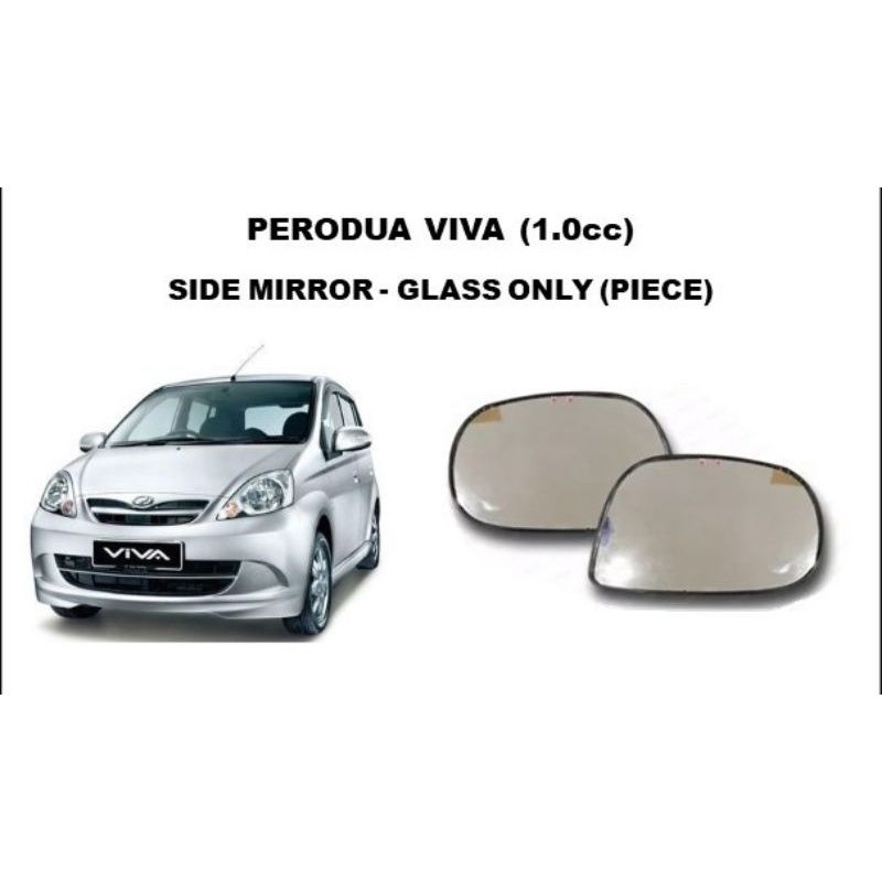 Perodua Viva Side mirror Glass(no signal light) | Shopee Malaysia