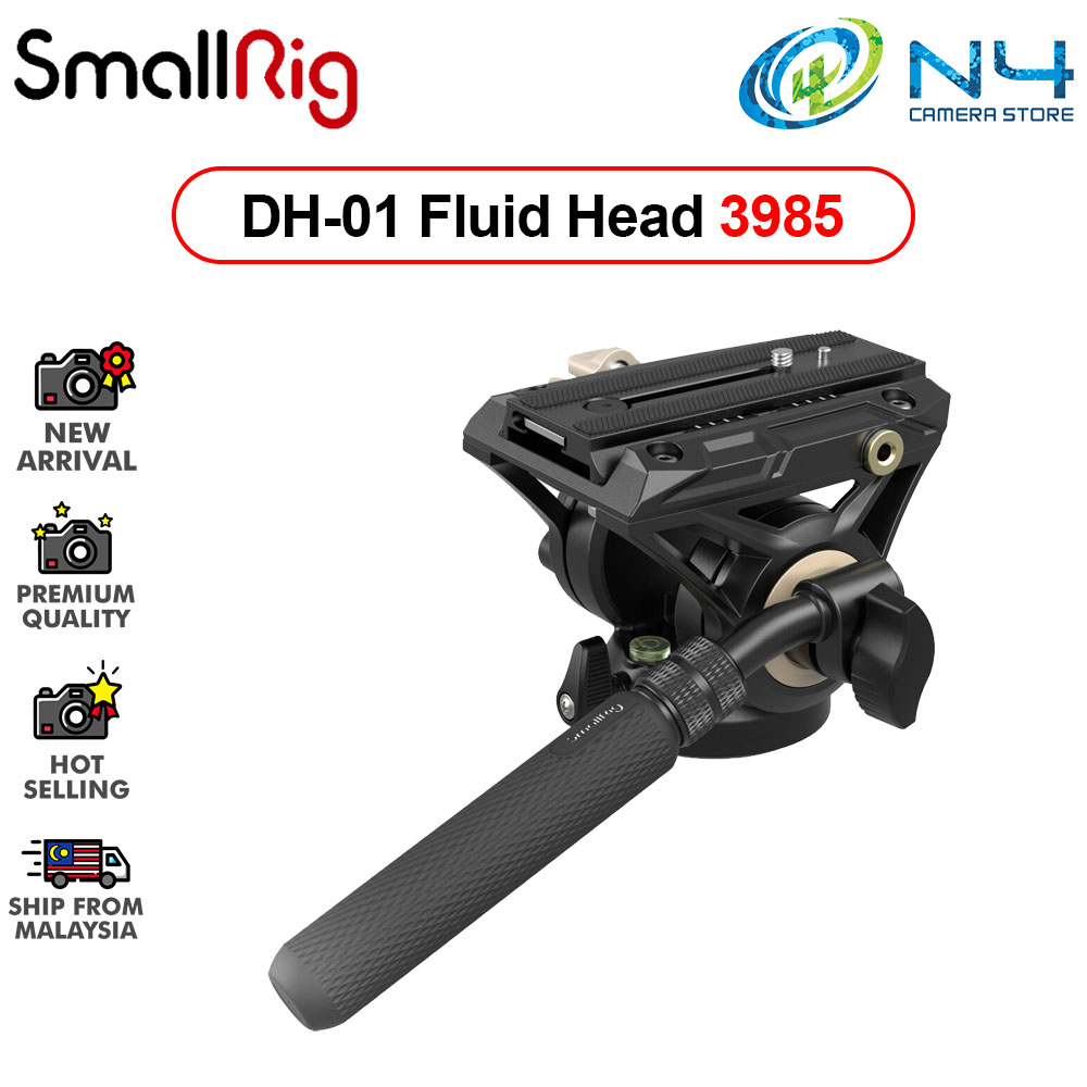 SmallRig Fluid Video Head DH-01 3985 with Quick Release Plate ...
