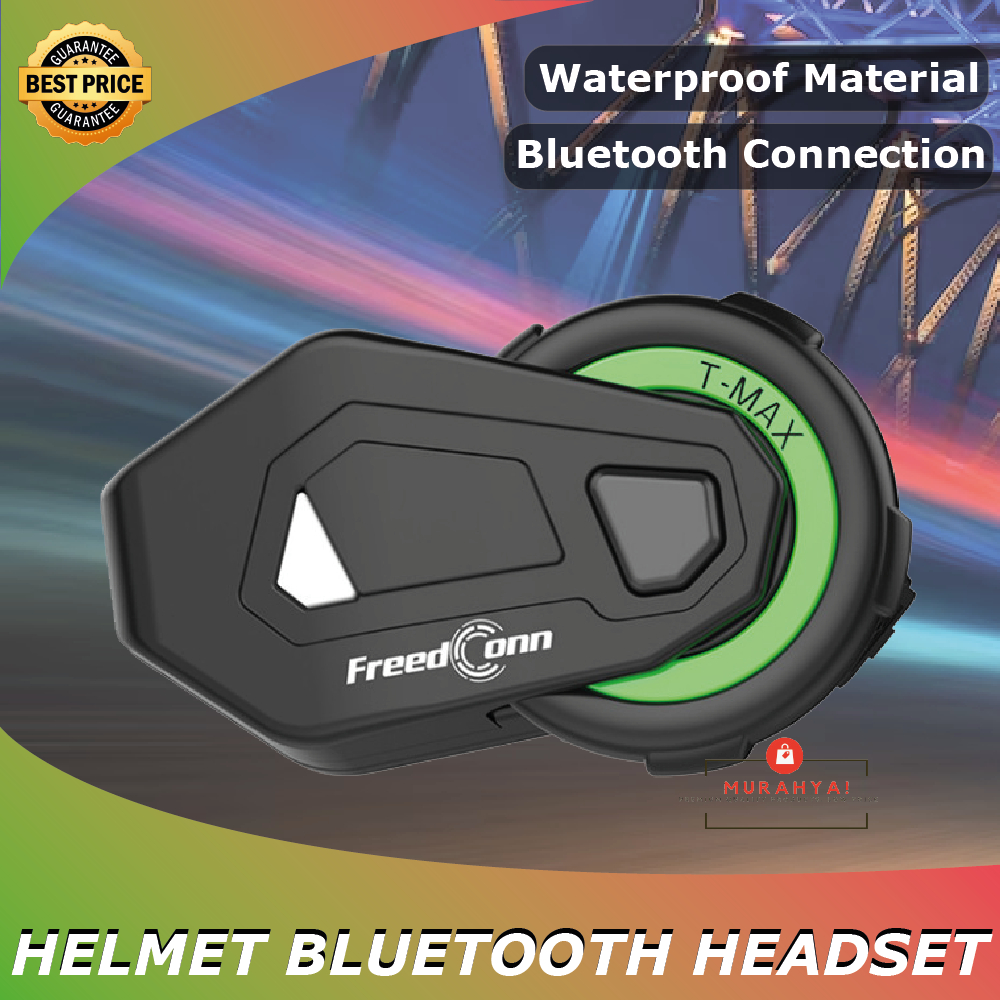 Helmet headset Bluetooth freedconn T-Max Headset Riders Waterproof IP65 ...