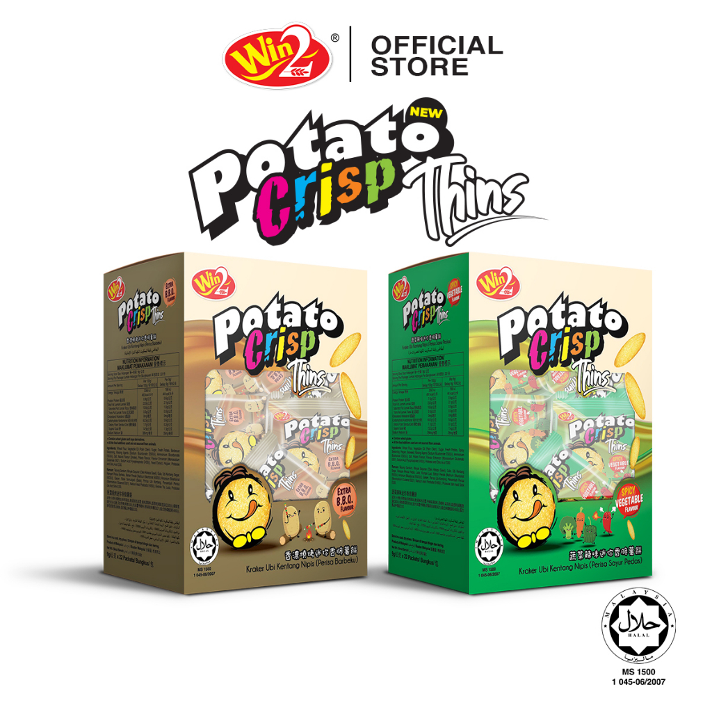 Win Win Mini Potato Crisp Thins (9g x 22 Packs) | Shopee Malaysia