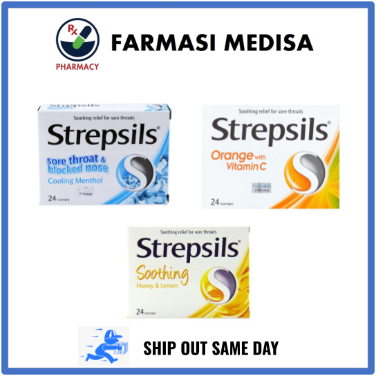 Strepsils 24 Lozenges Soothing Relief Sore Throats Ubat Sakit Tekak Batuk | Shopee Malaysia