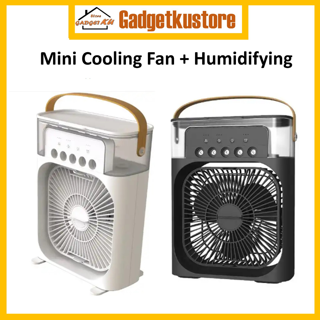 3in1 New Mini Air Cooler + Humidifier USB Connect Portable Fan Mist ...
