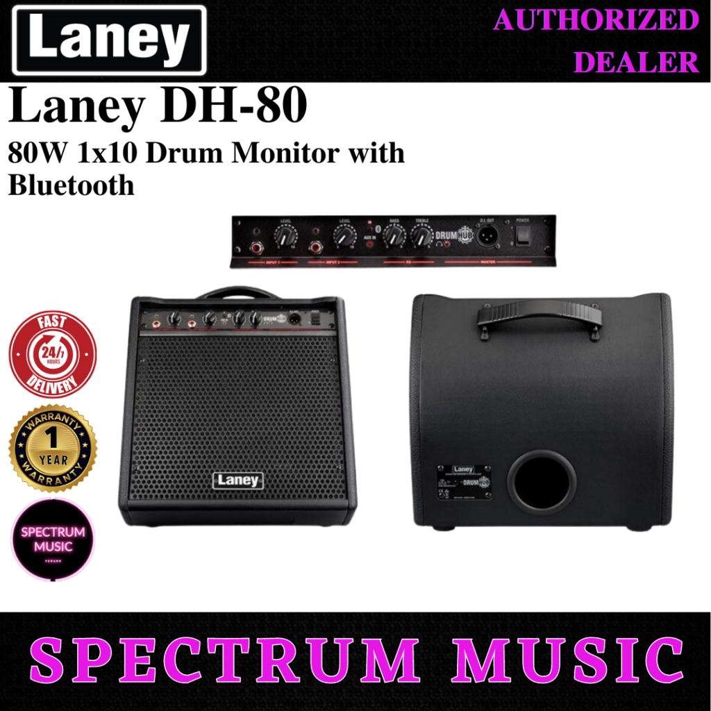 Laney DH-80 80W 1x10 Drum Monitor with Bluetooth (DH80 / DH 80 ...